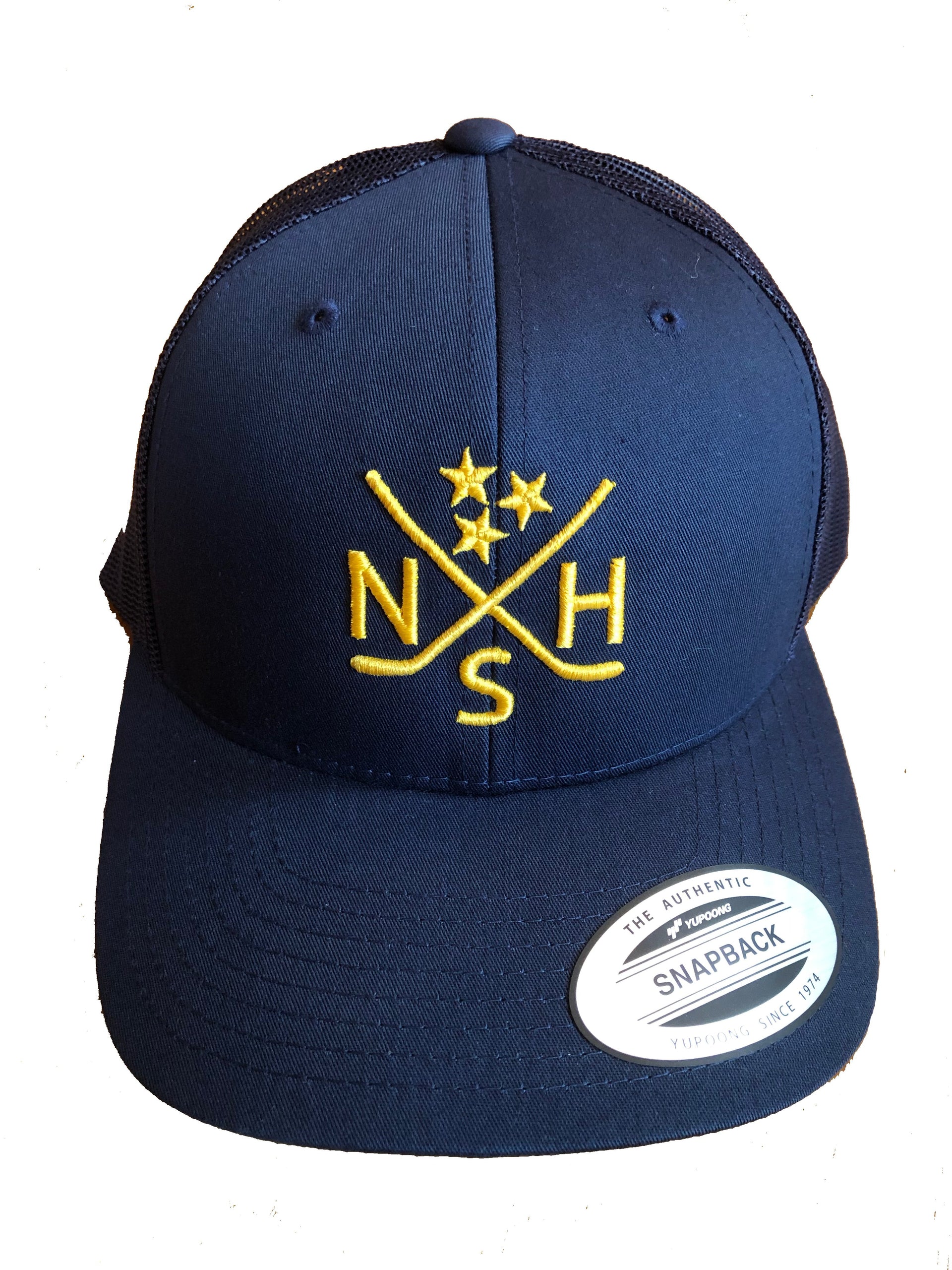 NSH X Hockey Sticks Hat Snapback (Navy/Navy) – So Nashville